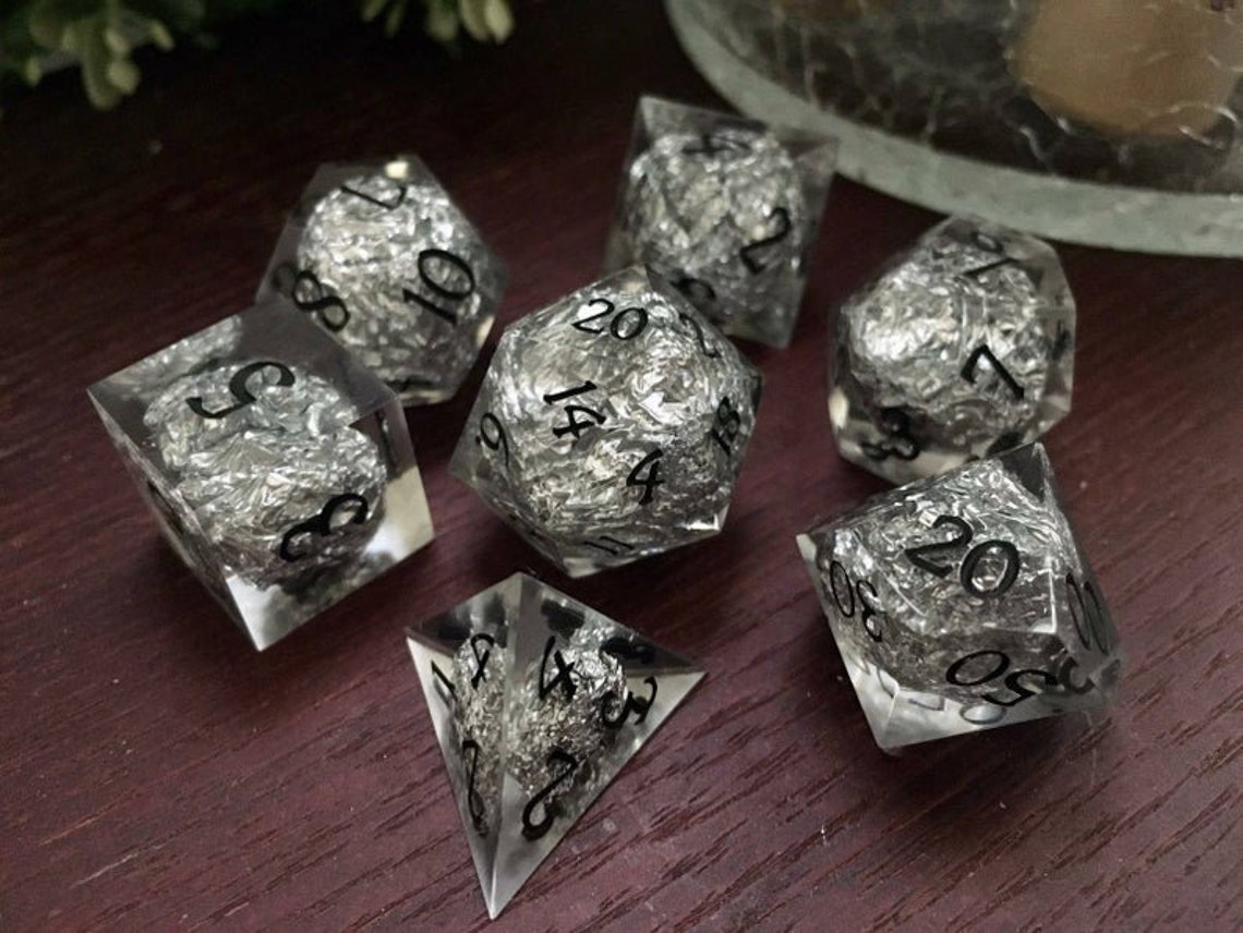 5d10 VAMPIRE BLOOD Dice Handmade Resin Dice Set with Box for | Etsy