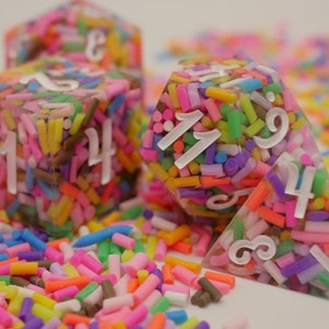 CUPCAKE DICE | Sprinkles Candy Handmade Resin Set Made in Italy for ...