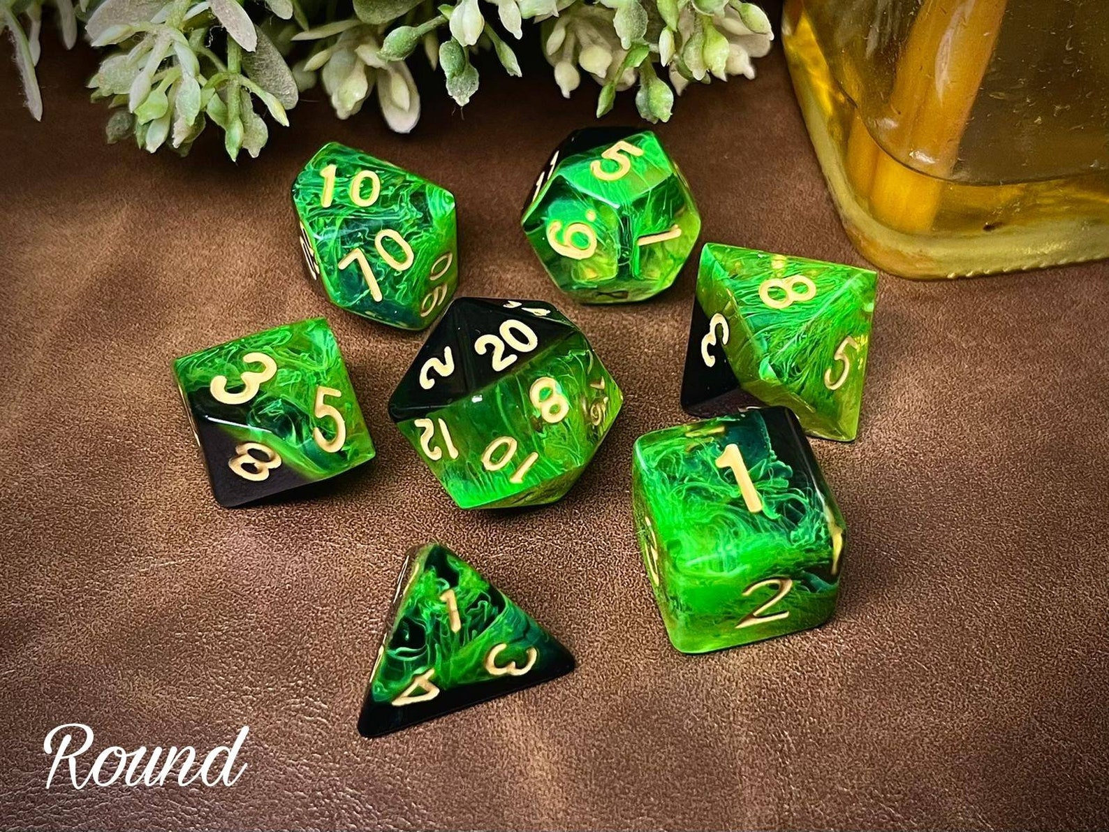 ELDRITCH POISON Dice Handmade Resin 7 Dice Set With Box for - Etsy Canada