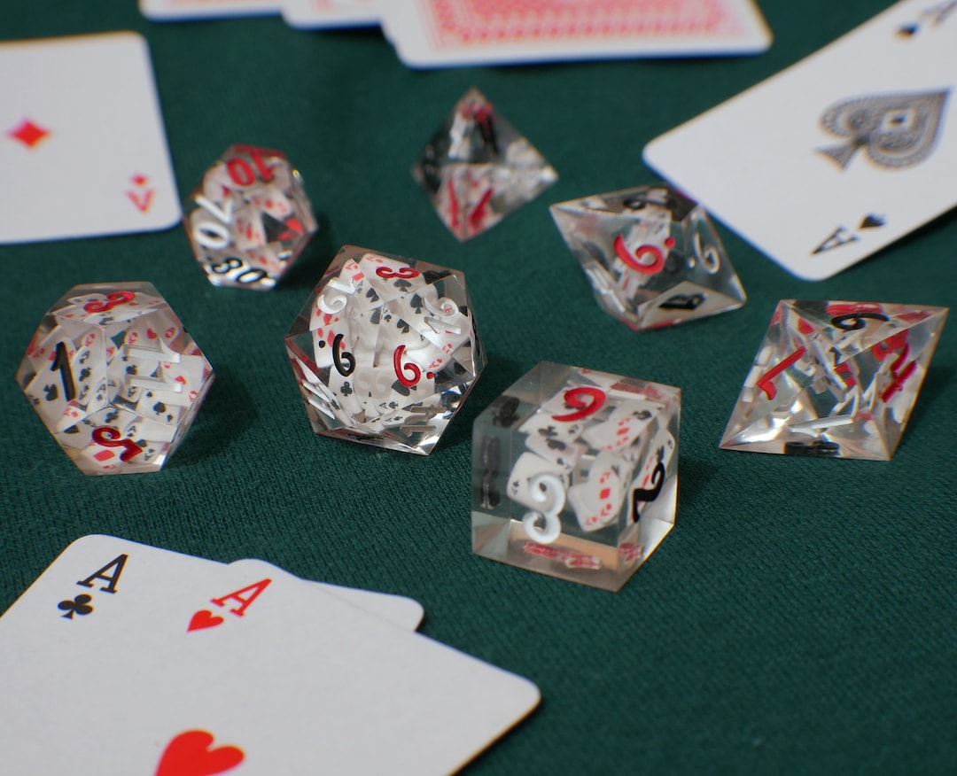 POKER DICE | Playing Cards Handmade Set Made in Italy for Tabletop ...