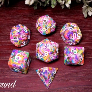 CUPCAKE DICE | Sprinkles Candy Handmade Resin Set Made in Italy for ...