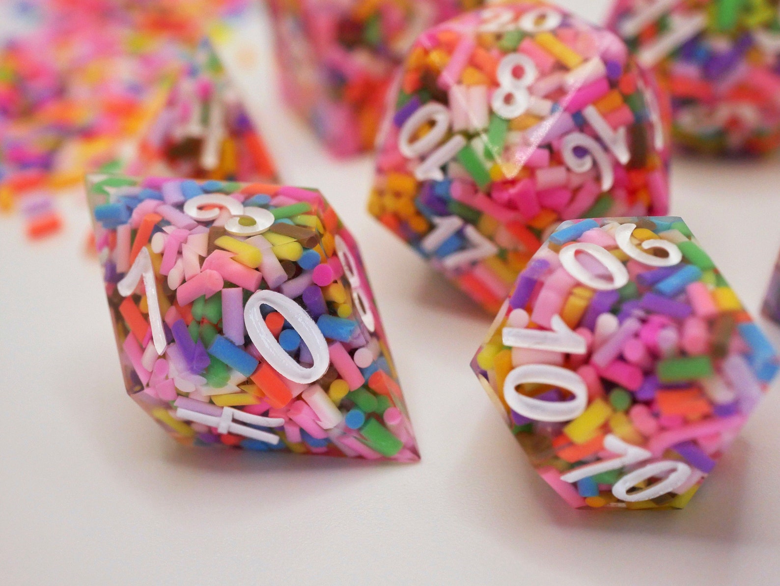 CUPCAKE DICE | Sprinkles Candy Handmade Resin Set Made in Italy for ...