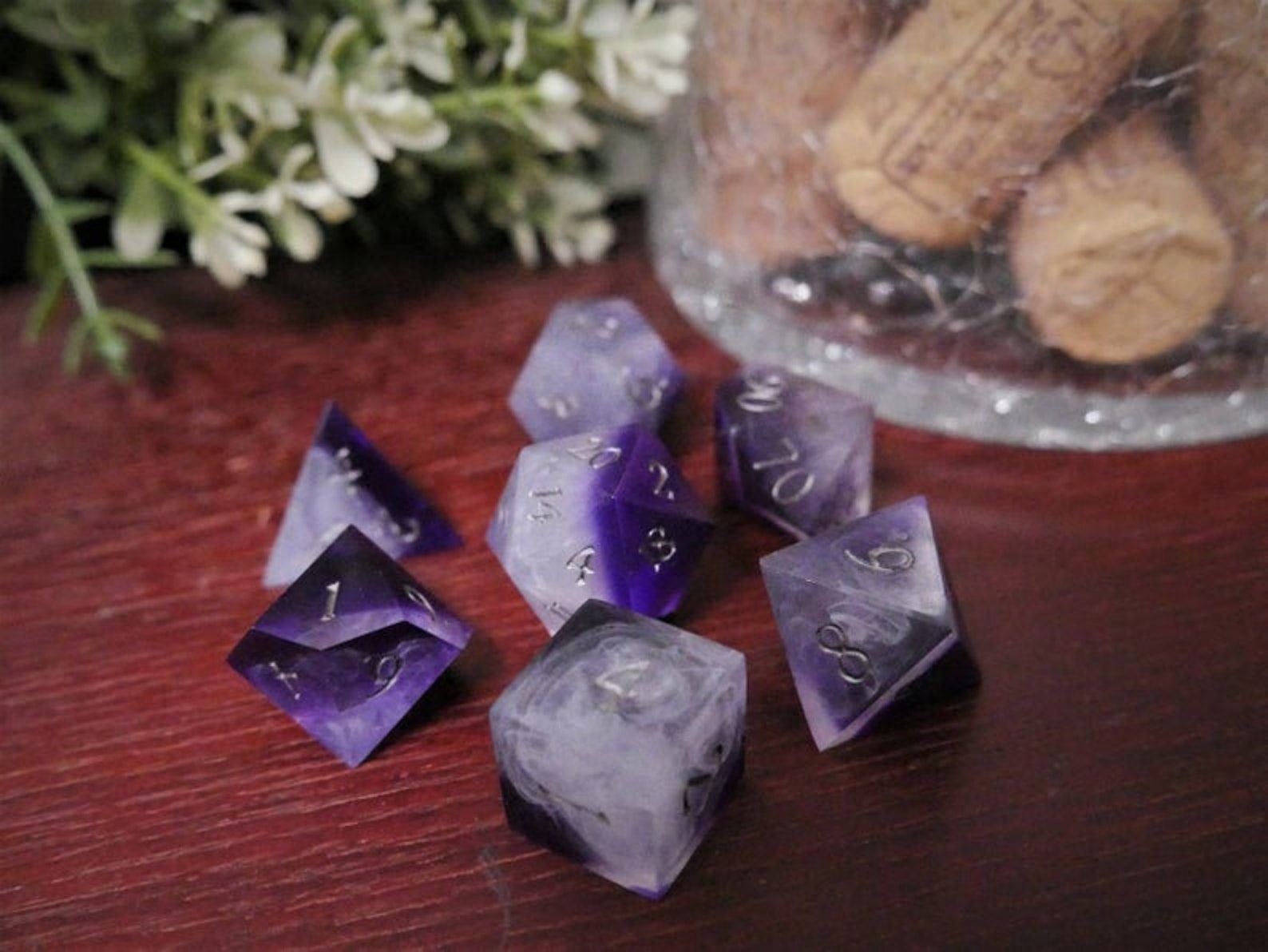 5d10 VAMPIRE BLOOD Dice Handmade Resin Dice Set with Box for | Etsy