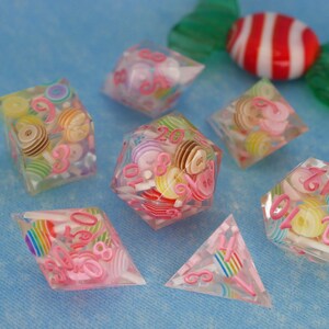 LOLLIPOP DICE | Candy Resin Handmade Set Made in Italy for Tabletop ...