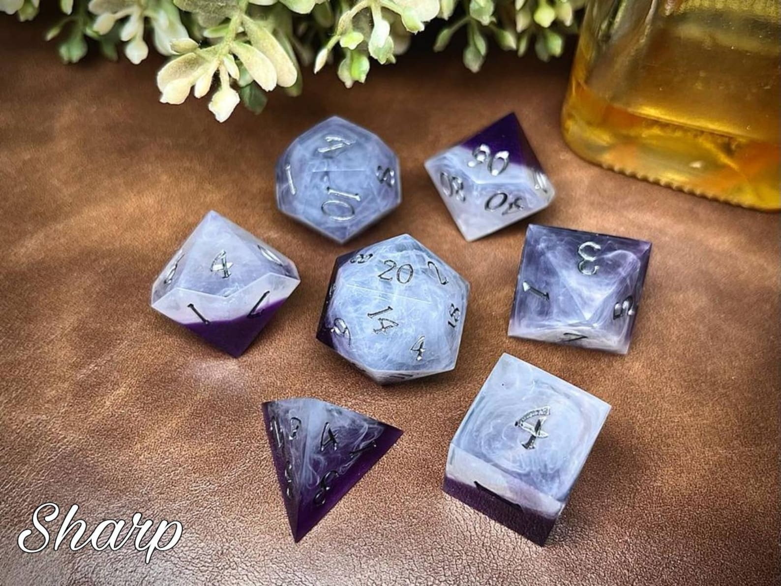 NECROMANCER DICE Handmade Resin Dice Set Made in Italy for - Etsy