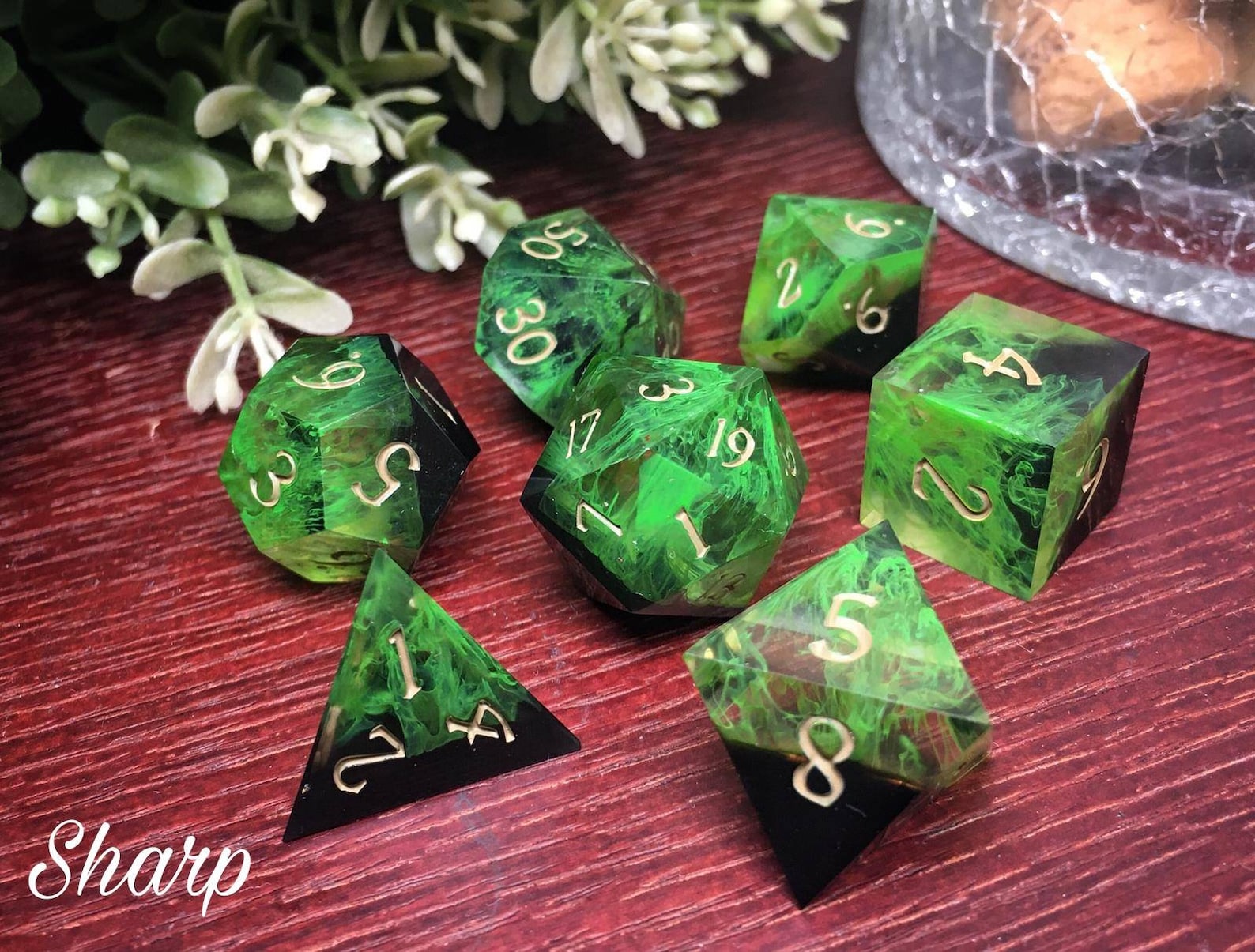 ELDRITCH POISON Dice Handmade Resin 7 Dice Set With Box for - Etsy Canada