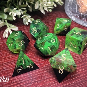 ELDRITCH POISON Dice Handmade Resin 7 Dice Set With Box for - Etsy Canada