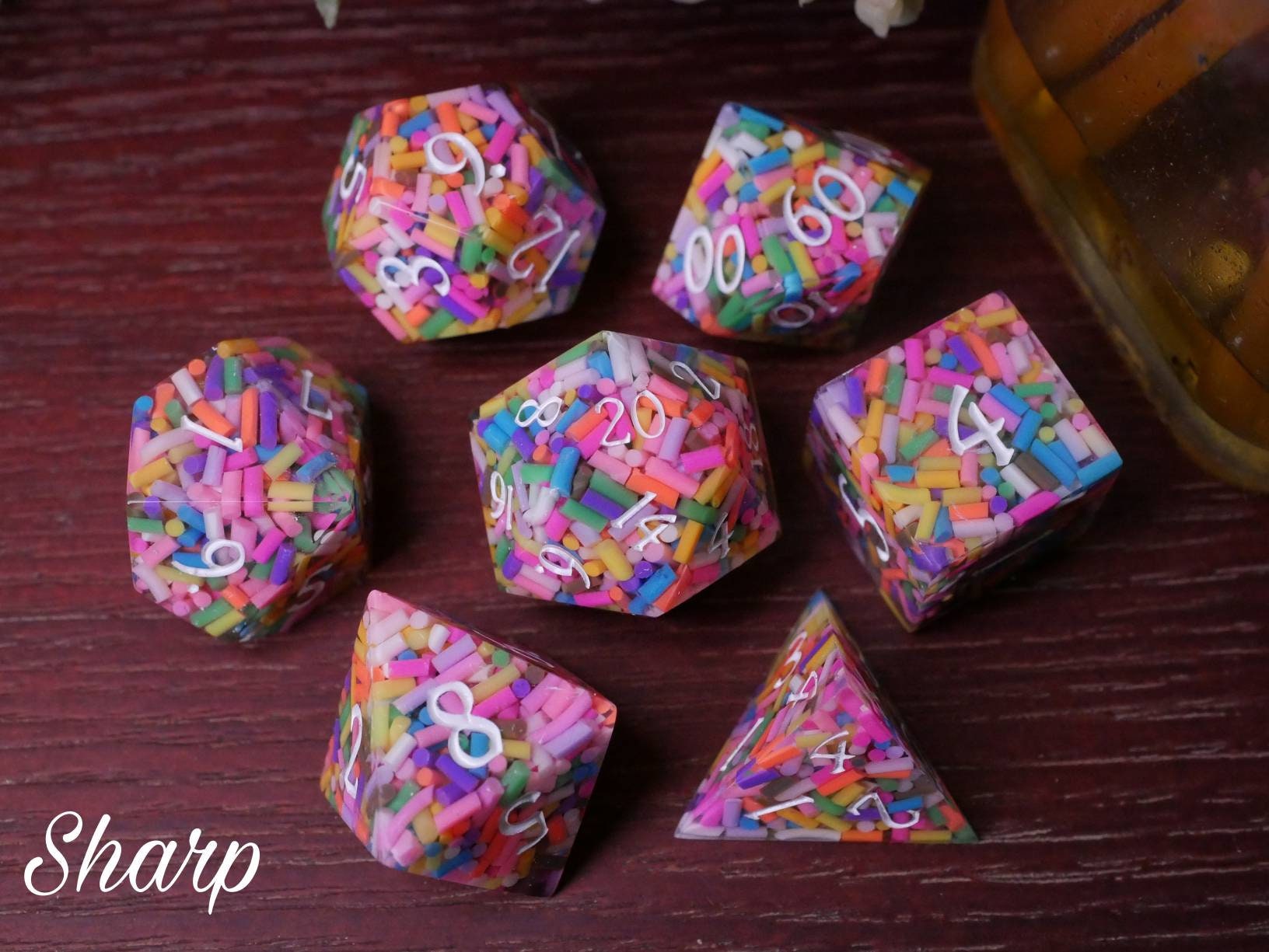 CUPCAKE DICE | Sprinkles Candy Handmade Resin Set Made in Italy for ...