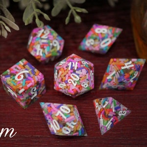 CUPCAKE DICE | Sprinkles Candy Handmade Resin Set Made in Italy for ...