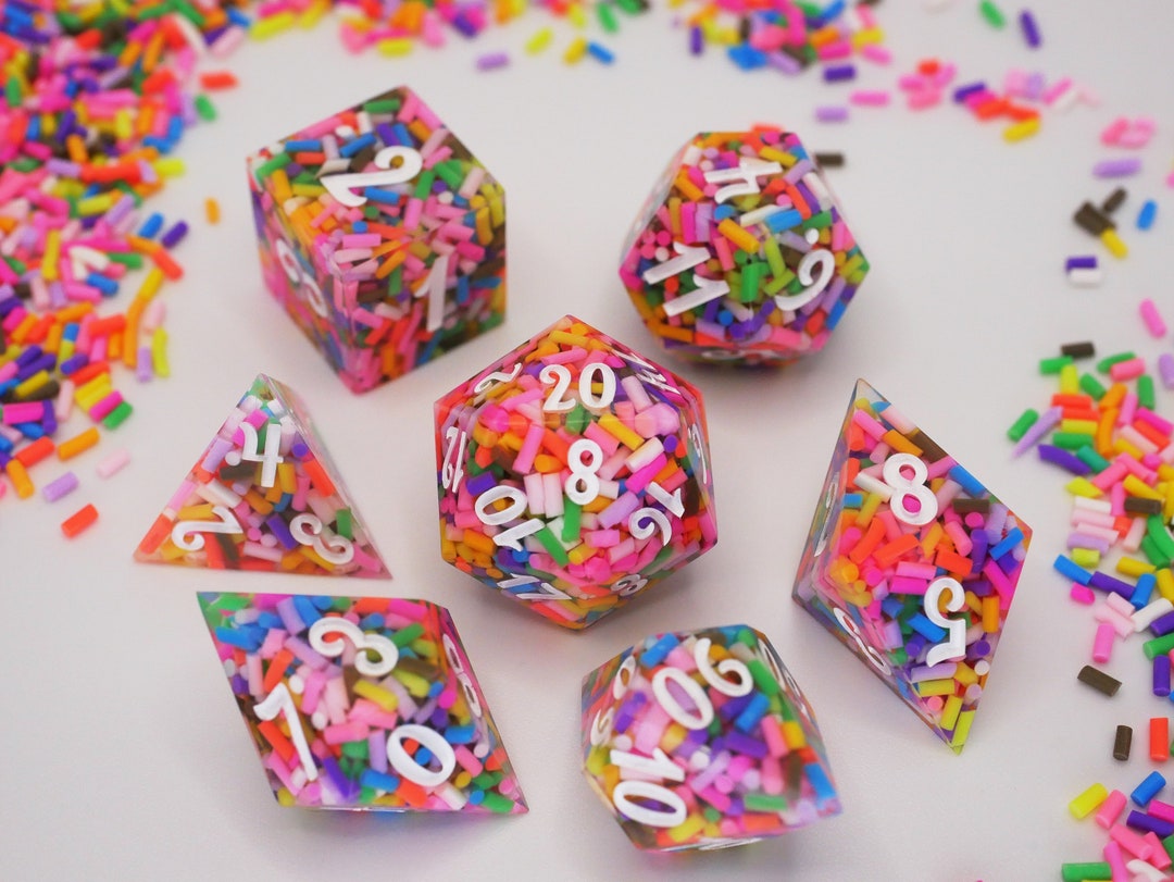 CUPCAKE DICE | Sprinkles Candy Handmade Resin Set Made in Italy for ...