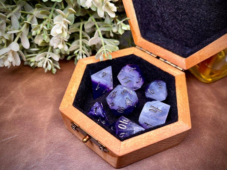 NECROMANCER DICE Handmade Resin Dice Set Made in Italy for - Etsy
