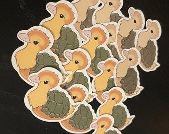 Turtle Duck Sticker - Etsy
