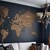 Large World Map Wall Hangings, Wood World Map With Borders, Countries ...