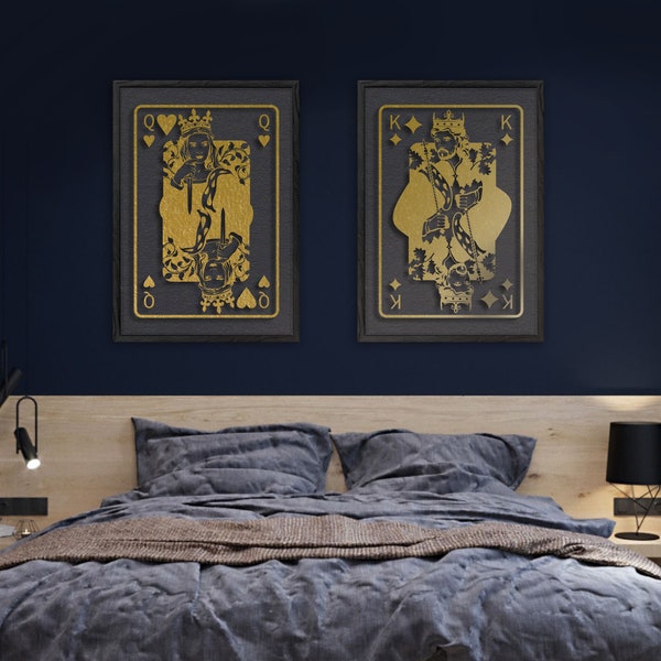King and Queen Bedroom Wall Signs - Etsy