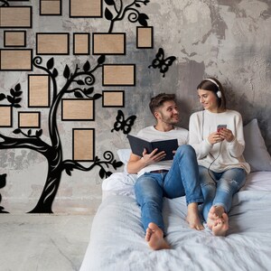 Extra Large Family Photos Frames Collage, Customizable Wooden Wall Art ...