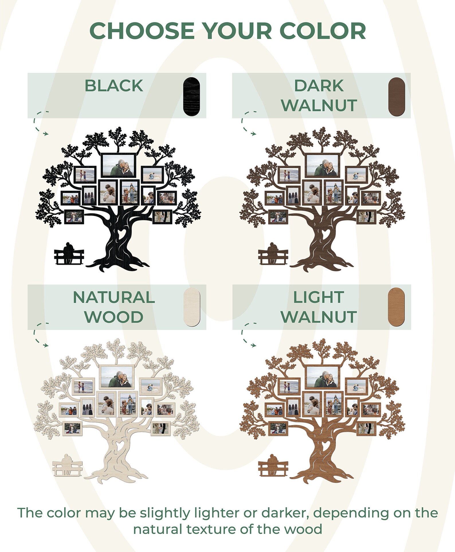 Family Pictures Tree Family Photos Collage Wooden Family - Etsy