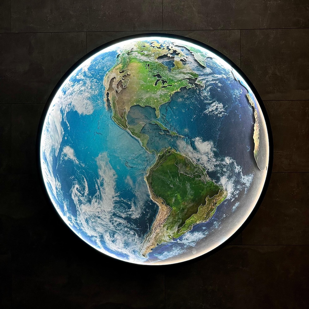 Remote Dimmable Globe, Atmospheric Globe Light, 3D LED Globe Decor ...