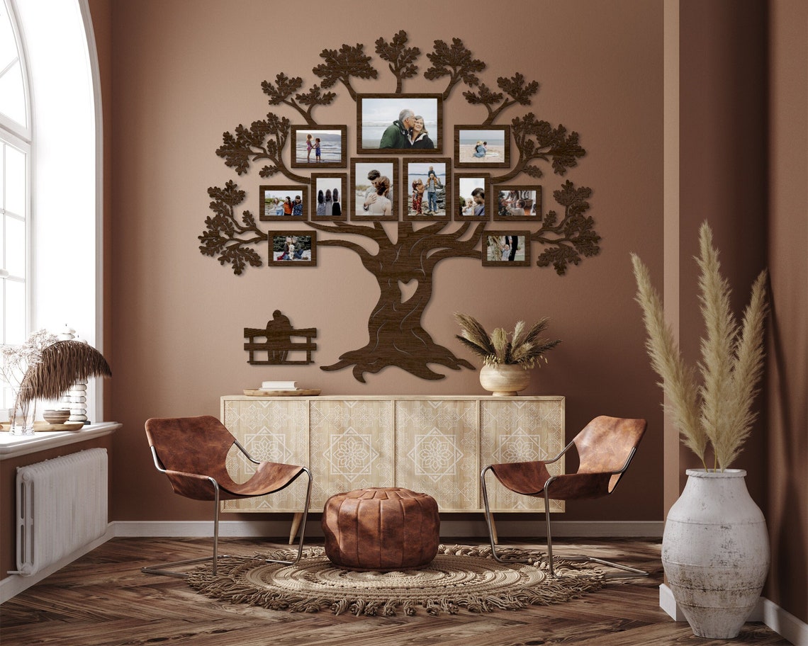 Tree of Life Wall Art Family Photo Frames Tree Family Photos - Etsy