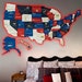 Remote Rgb Led Map of USA, 3D Map of United States With Led Lights ...