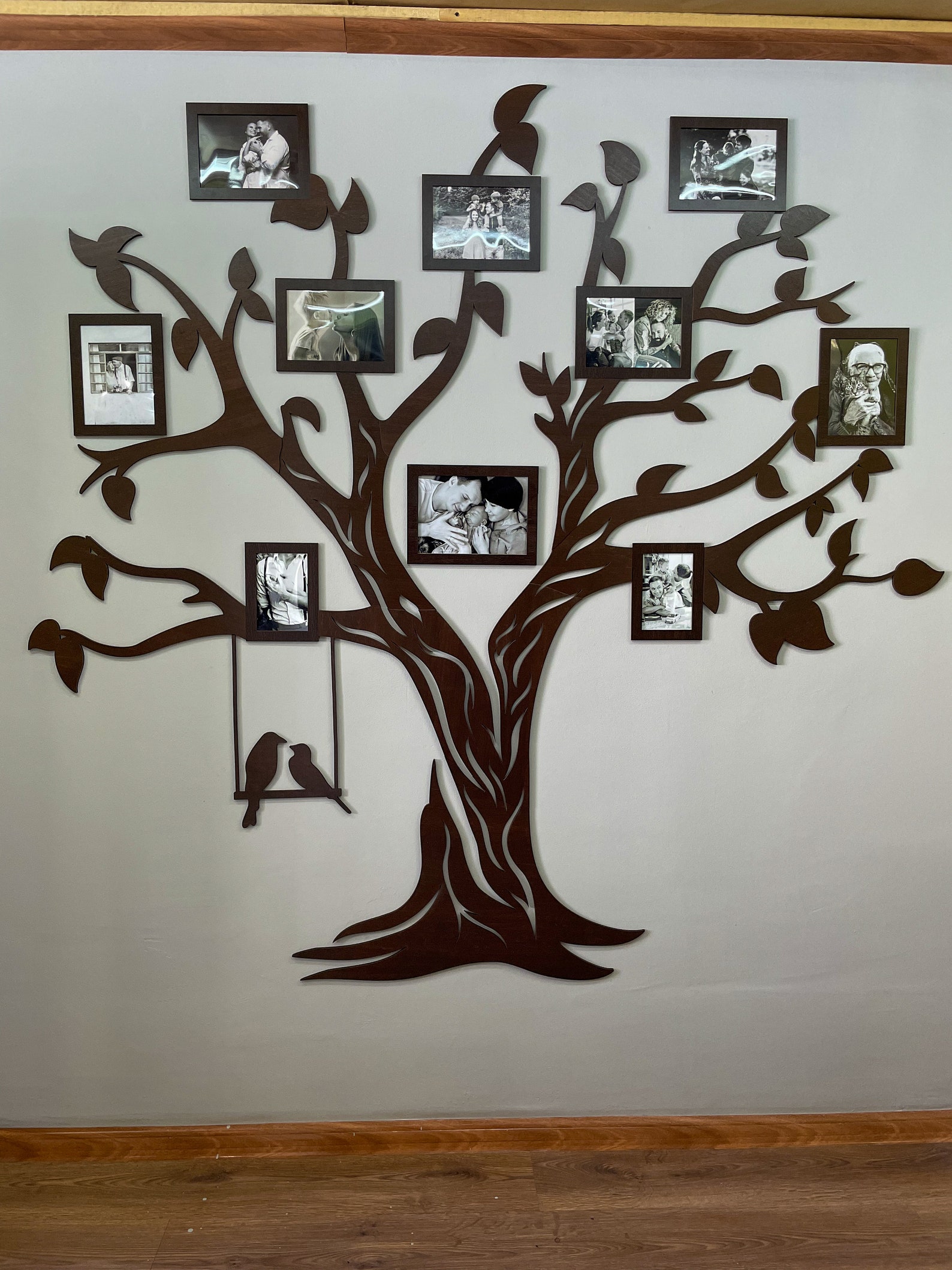 Extra Large Family Tree 7th Wedding Anniversary Gift Wooden - Etsy