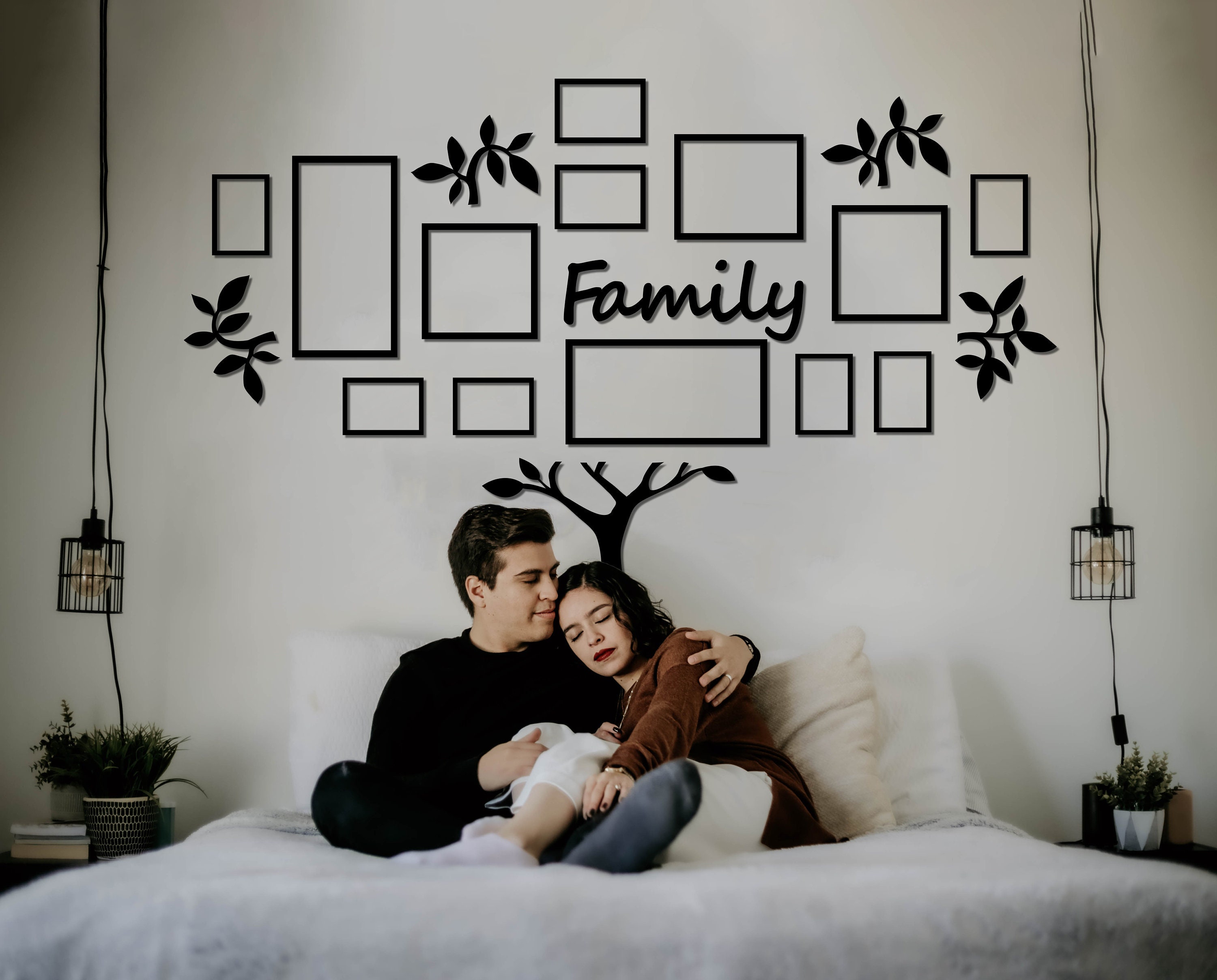 Personalized Family Tree Wall Art Photo Collage Custom Family | Etsy