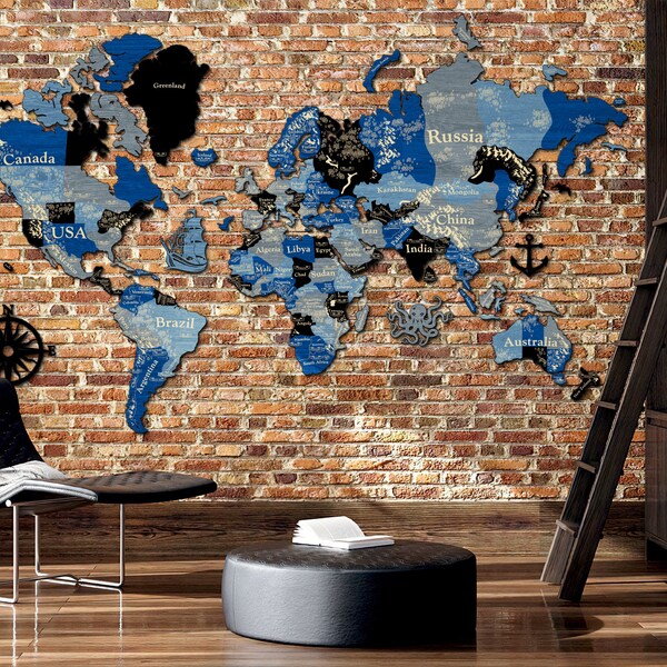 Map Decoration - Etsy