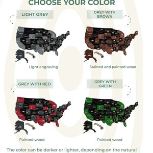 Remote Rgb Led Map of USA, 3D Map of United States With Led Lights ...