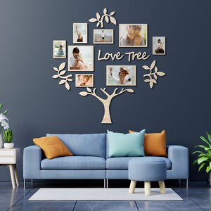 Photo Frames Wall Collage Wooden Tree of Life Family - Etsy