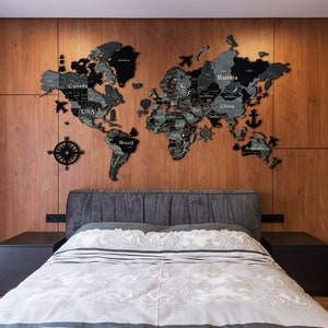 Extra Large Wall Map, 3D World Wall Map, Large 3D Map of the World, XXL ...