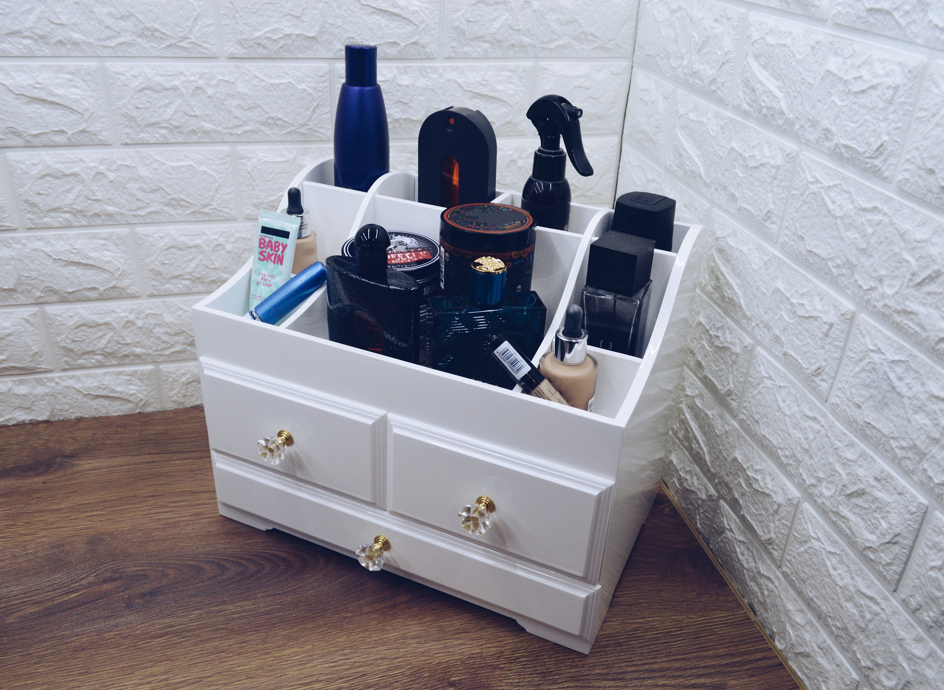 How To Make A Wooden Makeup Organizer at Isaac Oppen blog