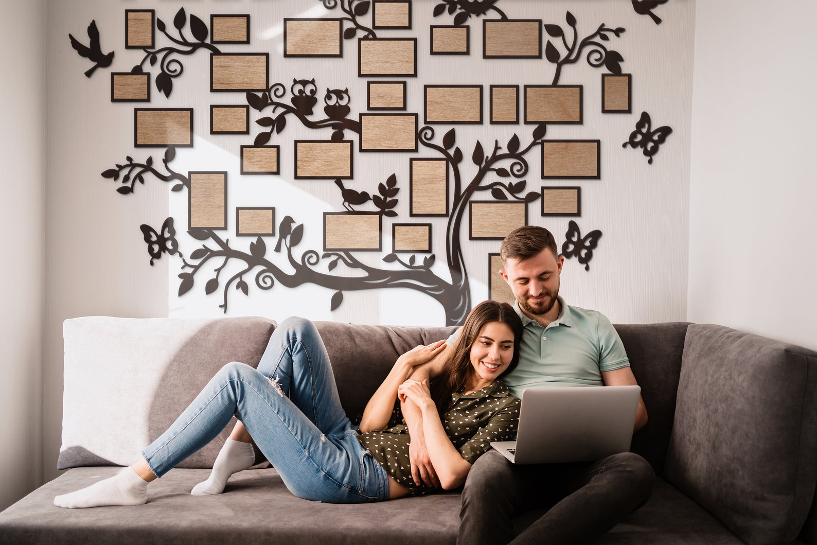 Extra Large Family Photos Frames Collage Customizable Wooden | Etsy