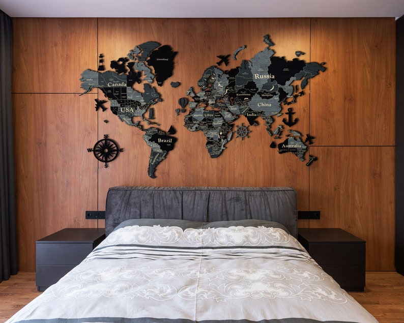 Buy Extra Large 3D World Map XXL World Map to Mark Travels Large Online ...