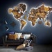 3D LED RGB Map of the World, Neon Map Wall, 3D Wooden World Map ...