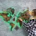 3D LED RGB Map of the World Neon Map Wall 3D Wooden World - Etsy