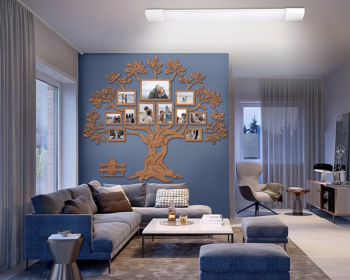 Tree Of Life Wall Art Family Photo Frames Tree Family | Etsy