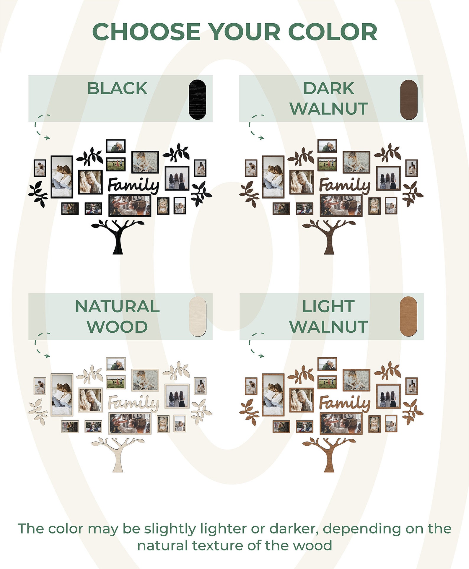 Family Tree Photo Collage Family Tree Chart Big Family - Etsy