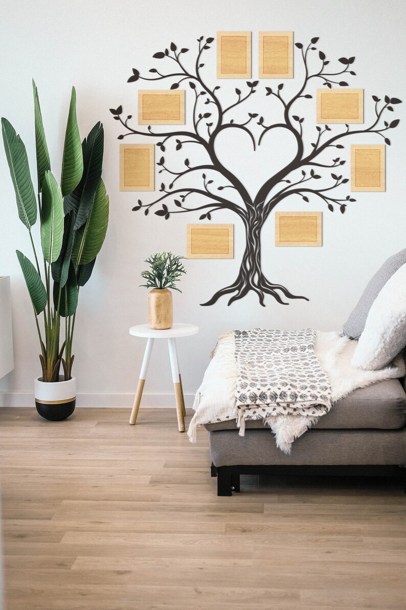 Photo Frames Wall Collage Wooden Tree of Life Family - Etsy