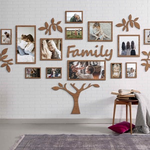 Family Tree Wall Art Photo Collage, Family Tree Charts, Family Photos ...