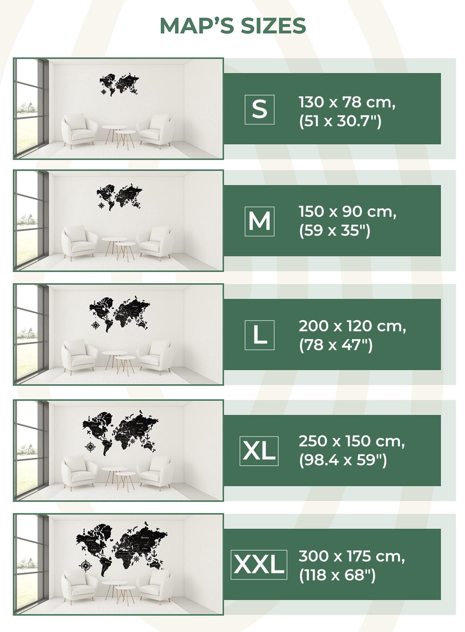 Light Walnut Wood World Map With Borders Countries Capitals - Etsy