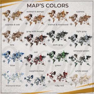 3D LED RGB Map of the World, Neon Map Wall, 3D Wooden World Map ...