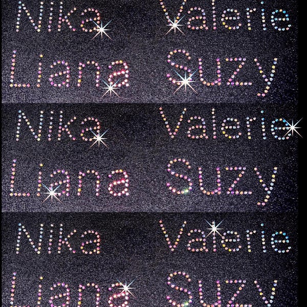 Rhinestone Names - Etsy