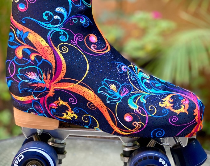 Roller Skate Boot Covers Pretty Blossom - Etsy