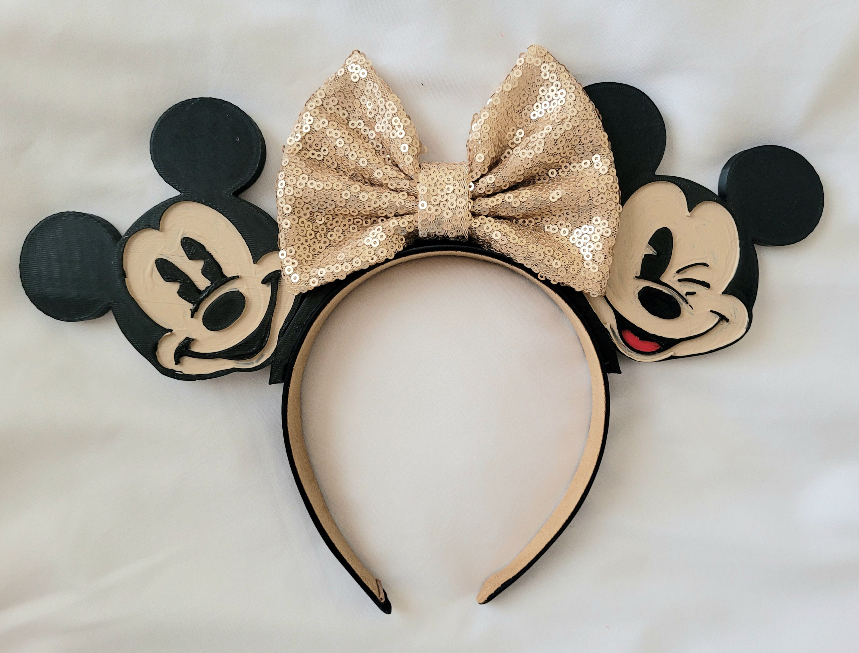Mouse Faces Asymmetrical Ears, 3D Printed Mouse Ears - Etsy