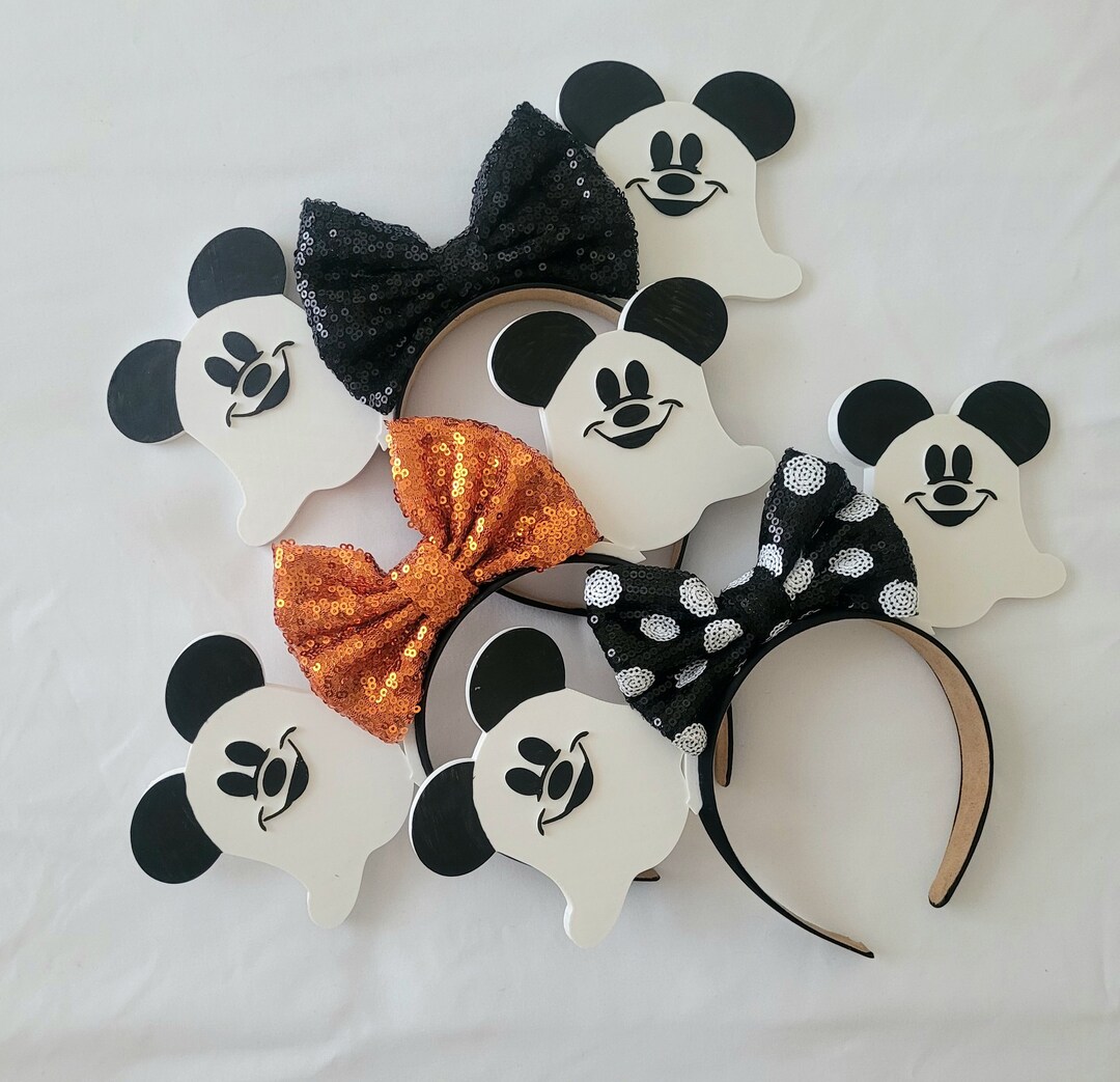 BOO! Ghost Mouse Ears, 3D Printed "not so Scary" Halloween Ears ...