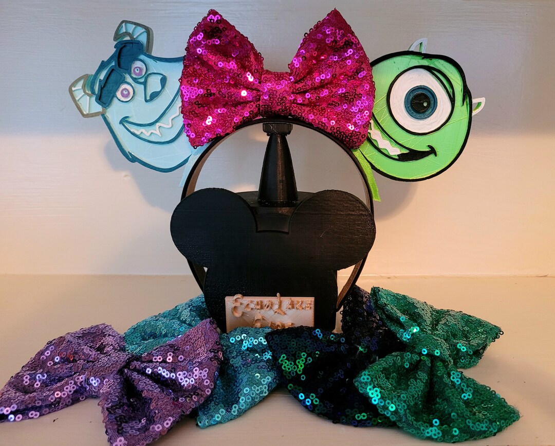 Sully & Mike Monsters Inc Ears, 3D Printed Mouse Ears - Etsy