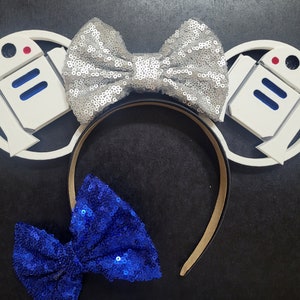R2 D2 Robot Ears, 3D Printed Galaxys Edge Mouse Ears - Etsy
