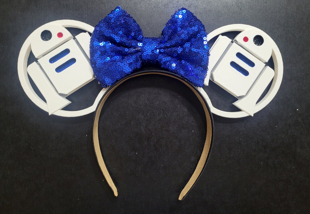 R2 D2 Robot Ears, 3D Printed Galaxys Edge Mouse Ears - Etsy
