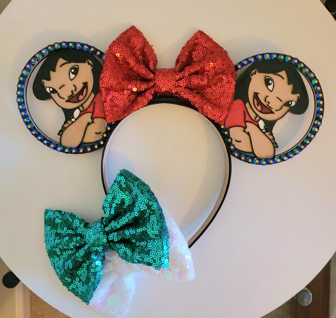 Aloha LILO Ears, 3D Printed Lilo Stitch Mouse Ears - Etsy UK