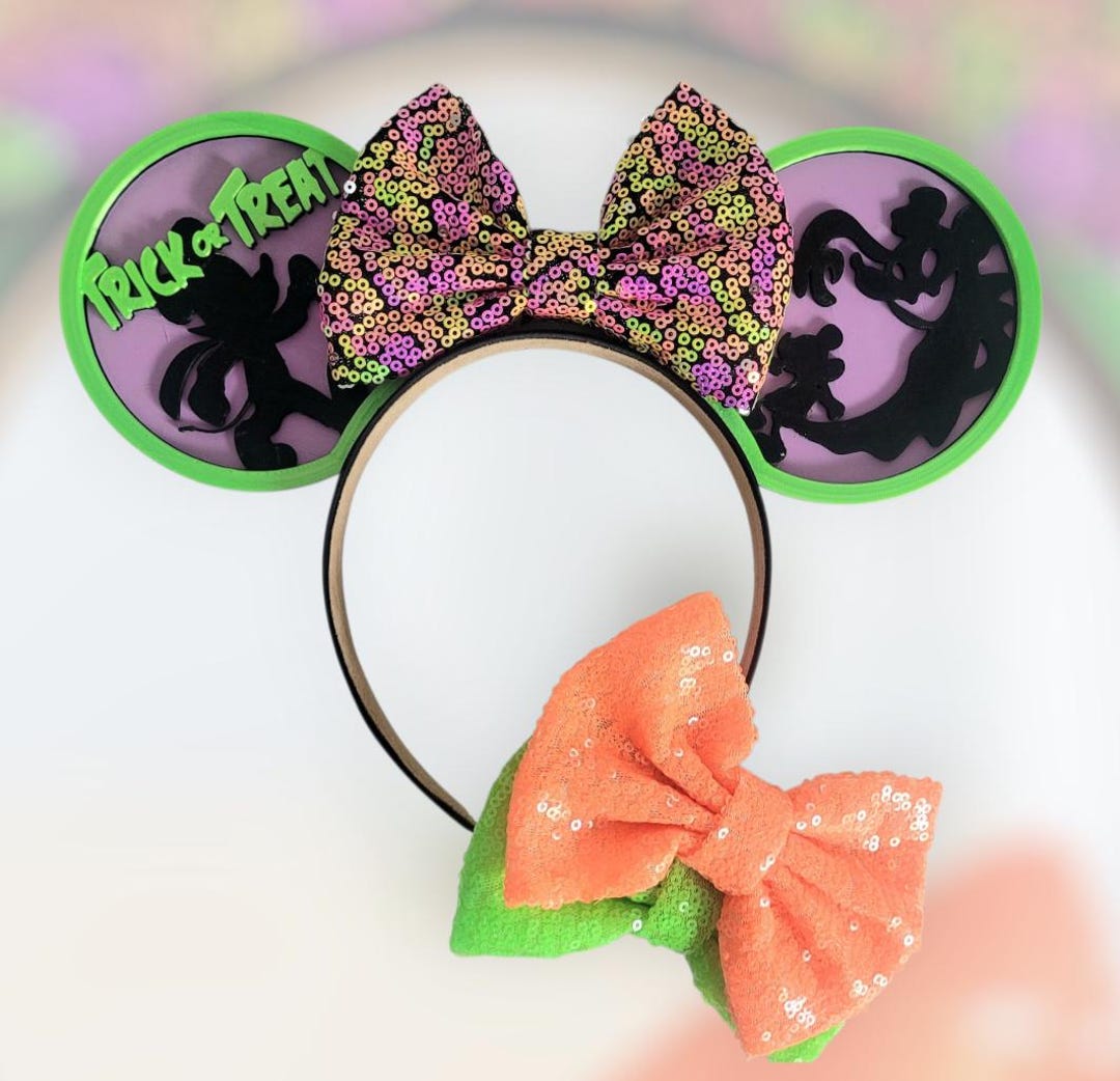 Trick or Treat Shadow Ghost Halloween Ears, 3D Printed Bright Magic ...