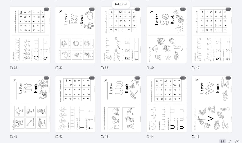 Alphabet Letter Book Printable - Etsy UK